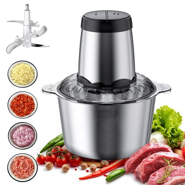 300W Electric Food Chopper Stainless Steel Meat Grinder Mixer - Walmart.com