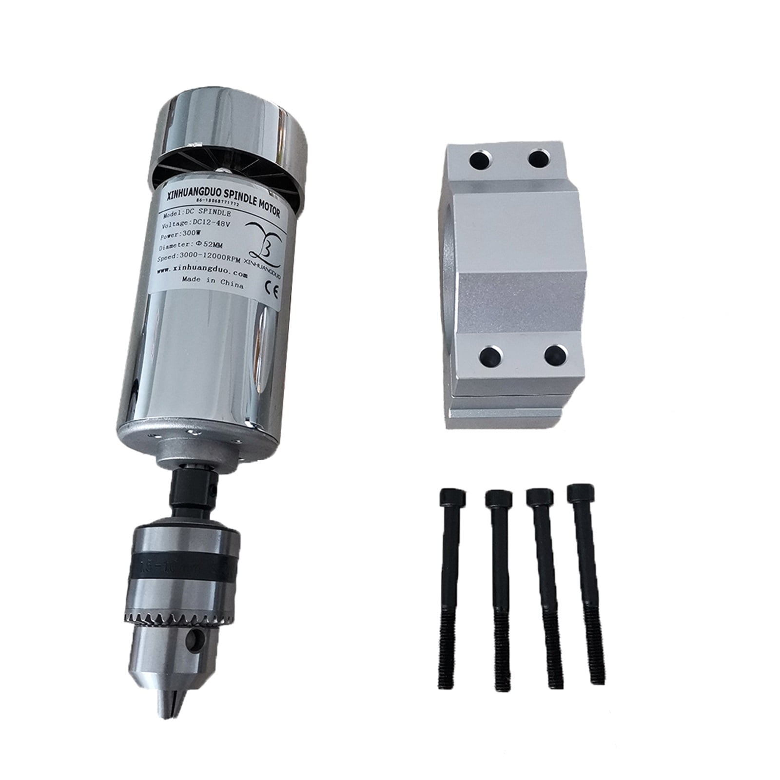 300W Engraving Machine DC Spindle High Rush Air Cooled Spindle Motor ...