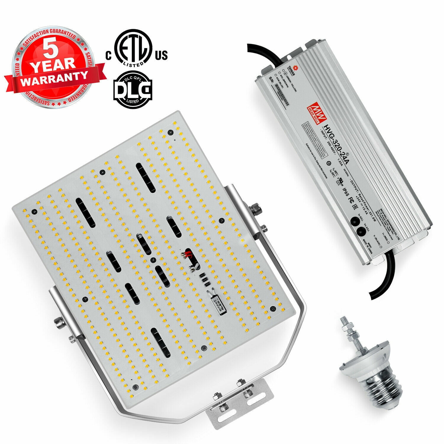 300W LED Retrofit Kits Replace 1500W MH Parking Lot Shoebox light 5700K DLC 480V - Walmart.com