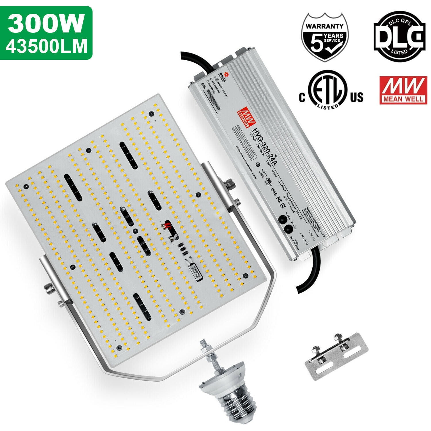 300W LED Shoebox Retrofit Kits Replace 1500W MH/HPS Parking Lot Light AC100-277V - Walmart.com