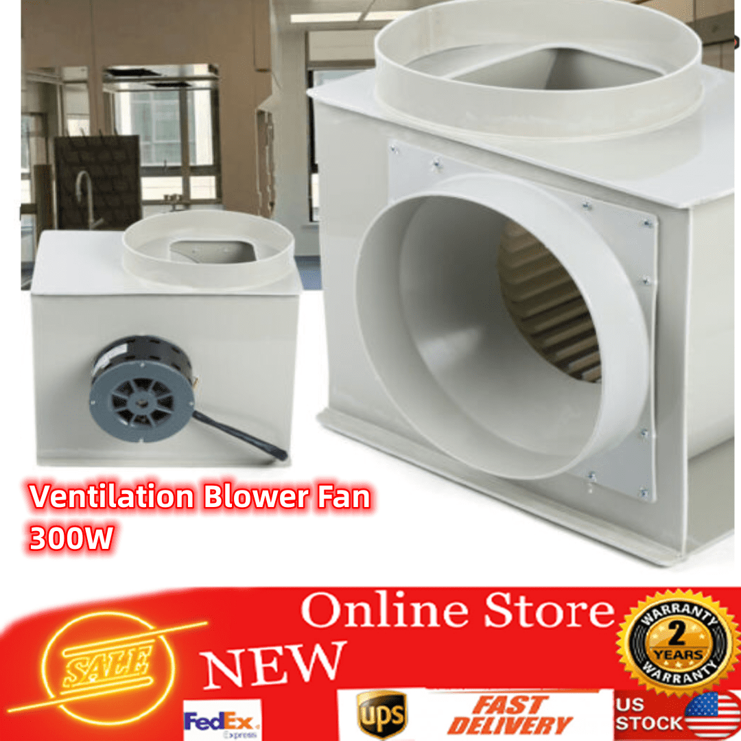 300W Lab Centrifugal Extractor Fan Fume Hood Chemical Ventilation ...