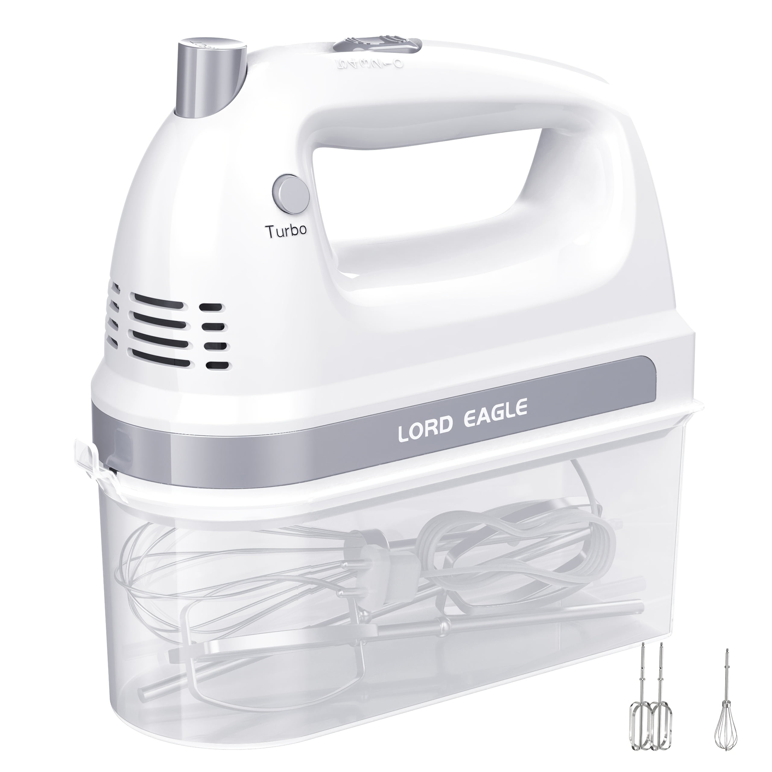 300W Mini Electric Hand Mixer 5 Speed with 3 Stainless Steel ...