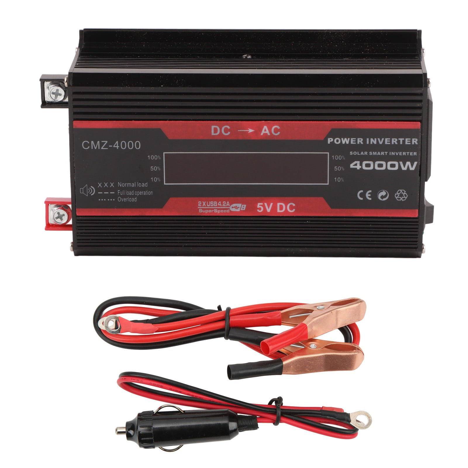 300W Modified Sine Wave Inverter with Dual USB Ports and 4.2A Fast ...