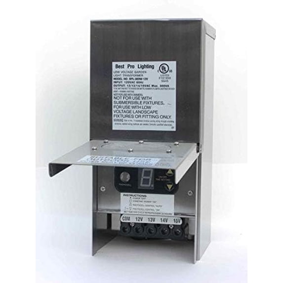 300W Multi Tap 120 Volt AC to 12-15 Volt LED & Halogen - Low Voltage ...