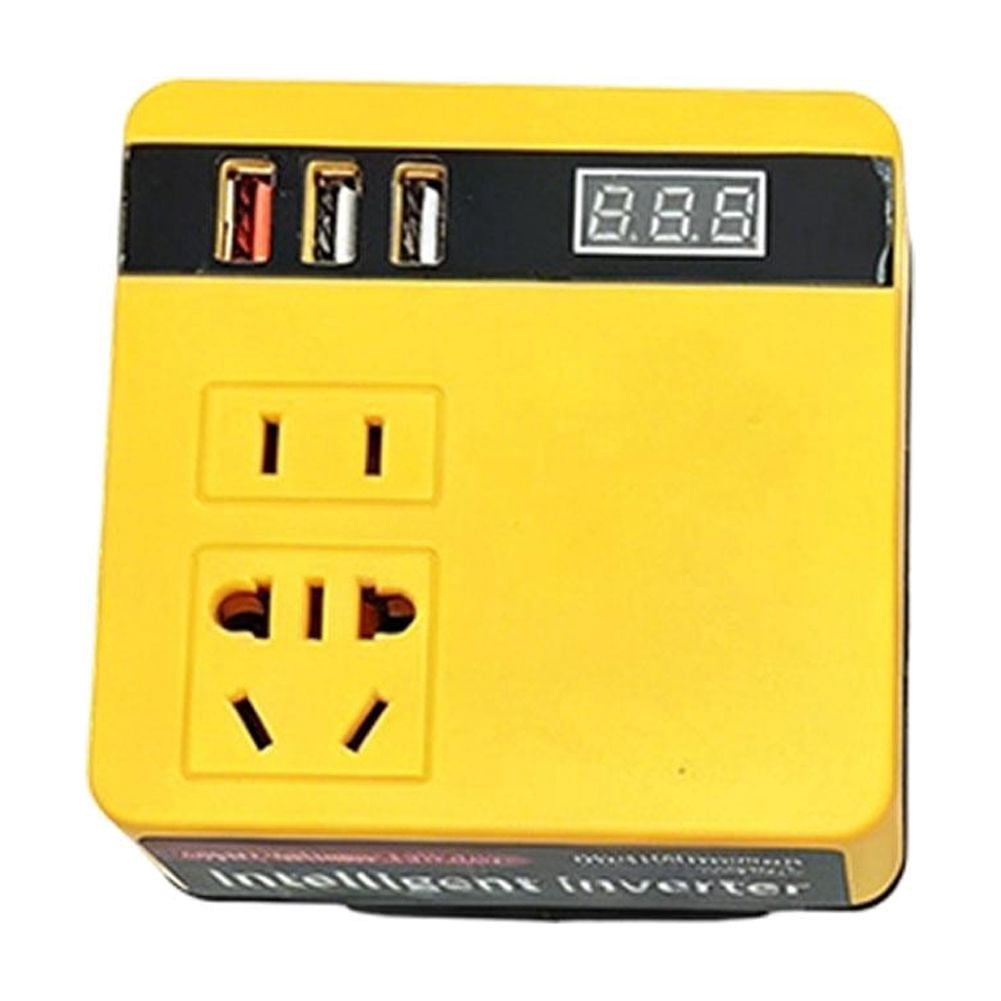 300W Peak Power Inverter 18V to AC 220V Converter 3 USB 2 Socket ...