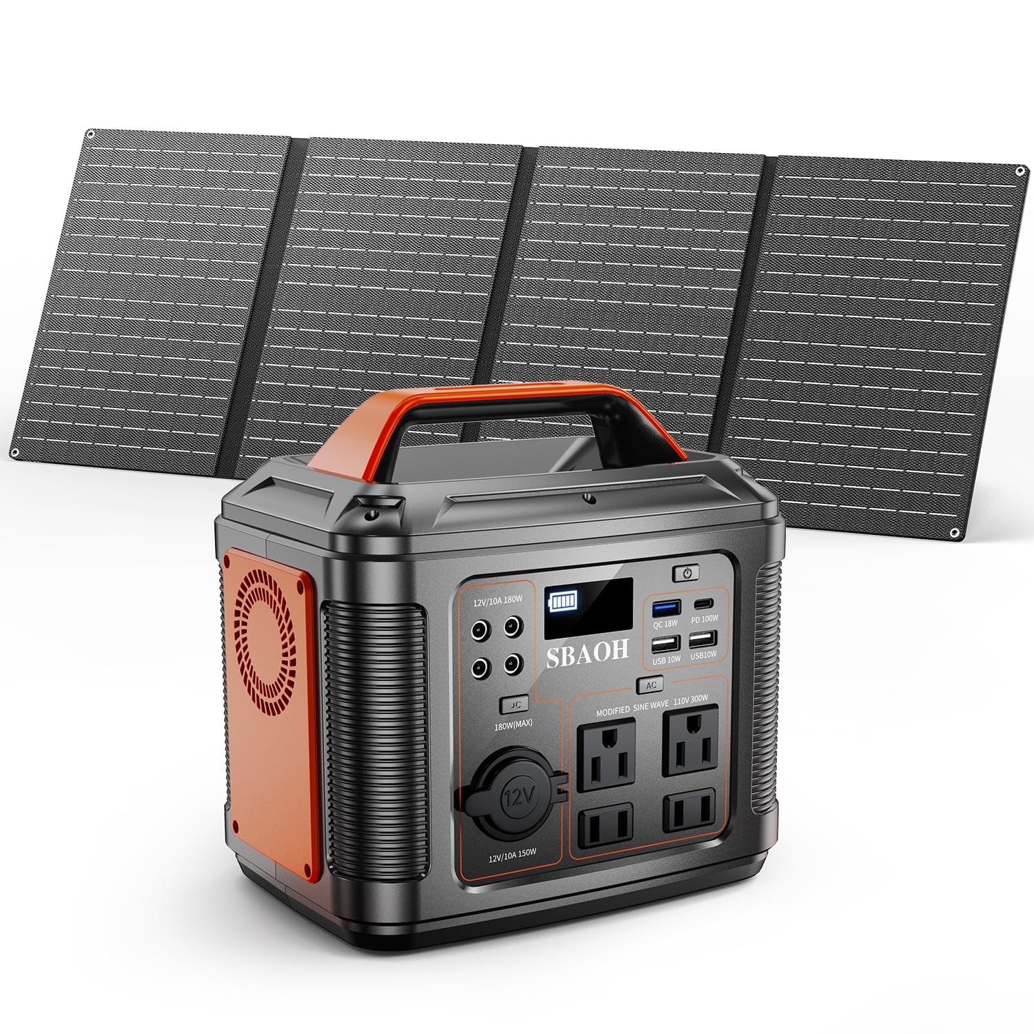 300W Portable Power Station 296Wh 80000mAh Lithium Battery Outdoor ...