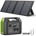 300W Portable Power Station with Foldable 40W Solar Panel, 296Wh ...