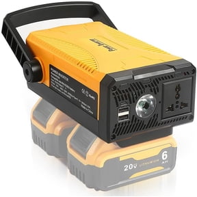 200W Portable Power Inverter for DeWALT 20V, Outdoor Generato Battery ...