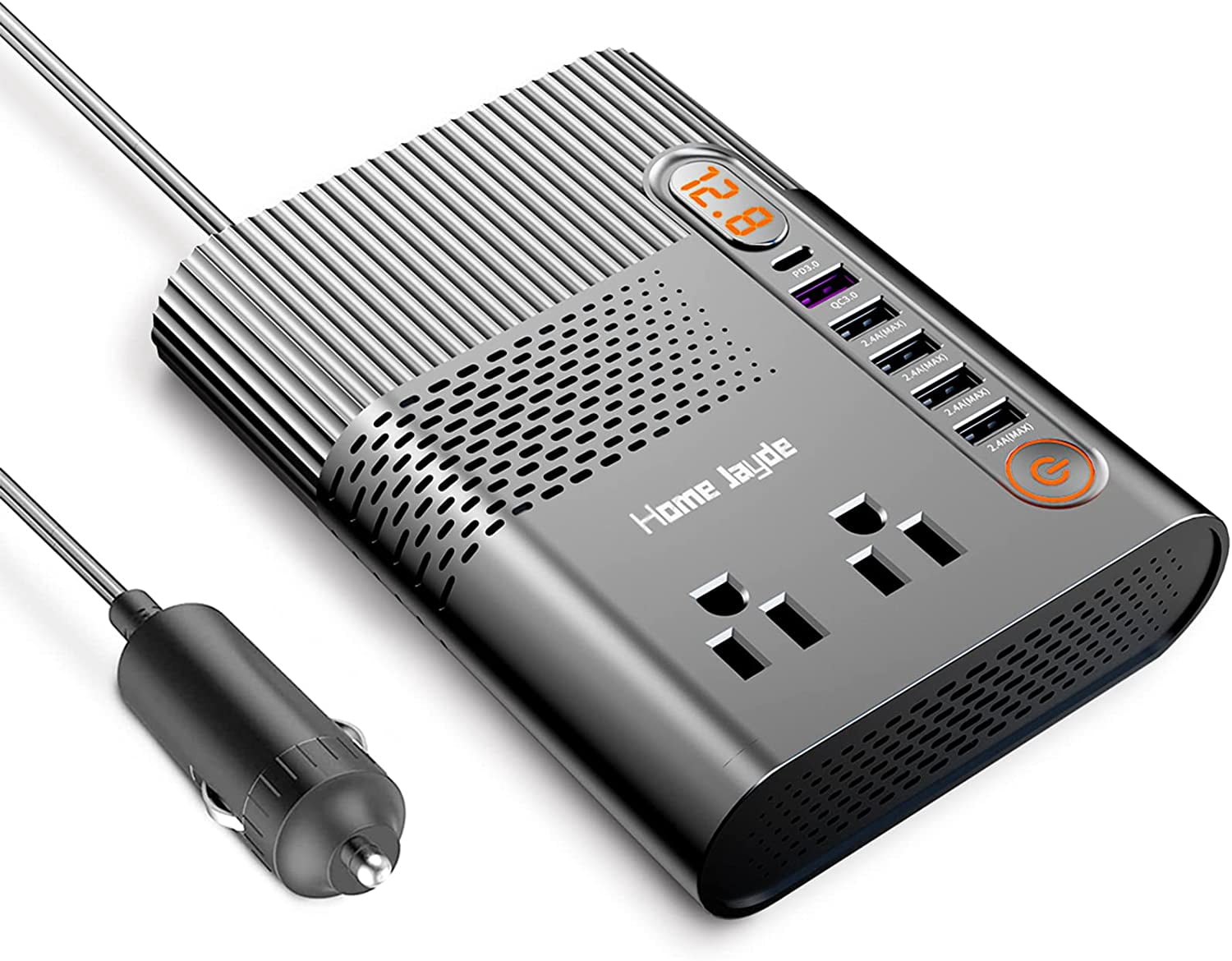 300W Power Inverter for Car, DC 12V to AC 110V Car Power Converter ...