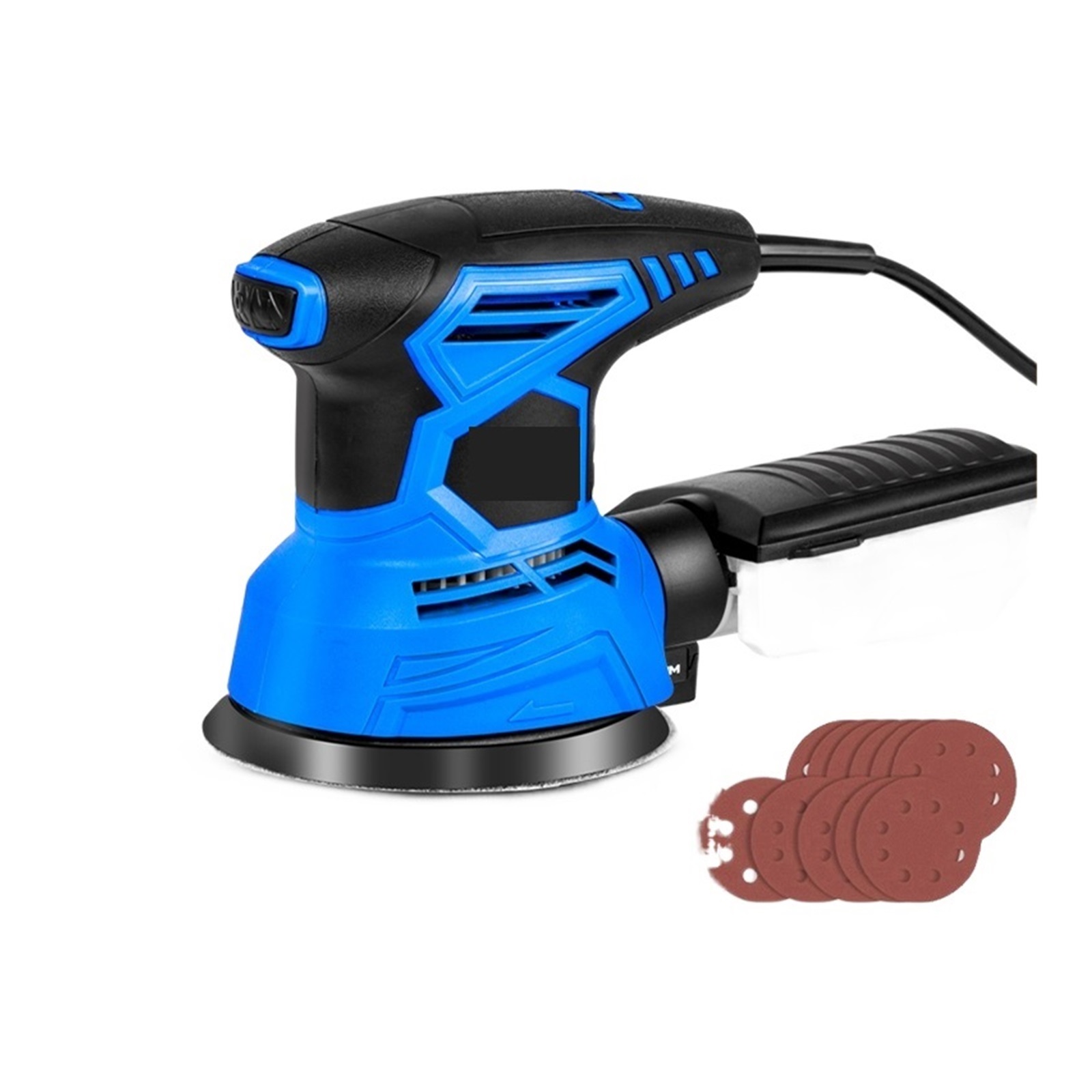 300W Random Orbital Electric Sander Machine With 21Pcs 125mm Sandpapers ...