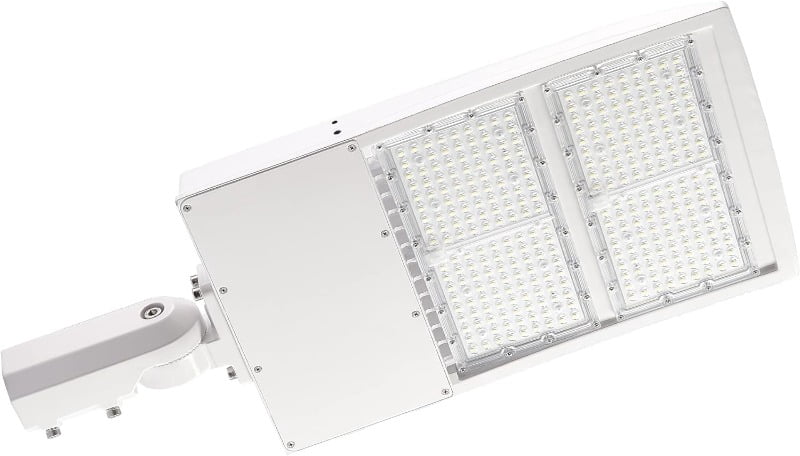 300W White LED Parking Lot Lights, LED Shoebox Pole Light, 40500Lm, 100 ...
