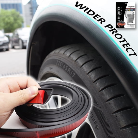 Yi Ya Su Fender Flares, 300cm Rubber Wheel Arch Protector, Black ...