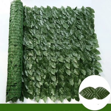 KFFKFF 39"x98" Artificial Faux Ivy Leaf Privacy Fence Screen Decor ...