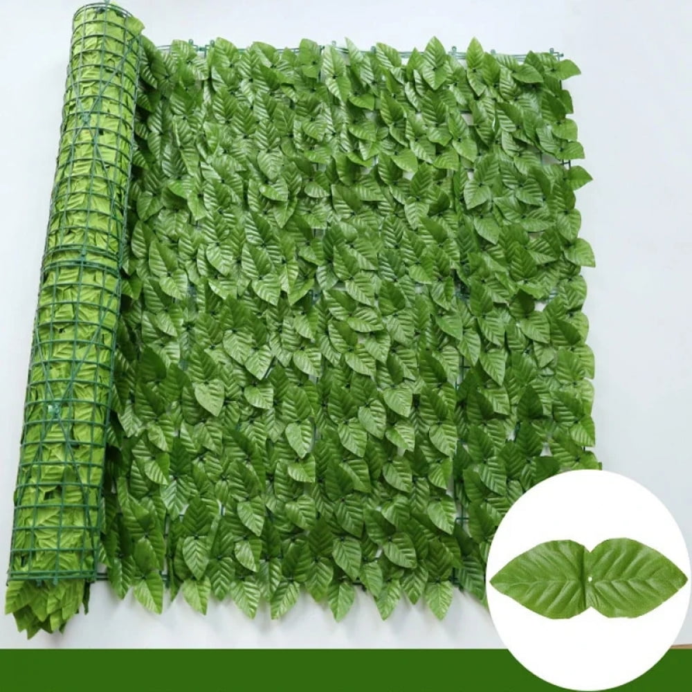 300cm Artificial Green Ivy Hedge Fence Panel Artificial Ivy Leaves ...