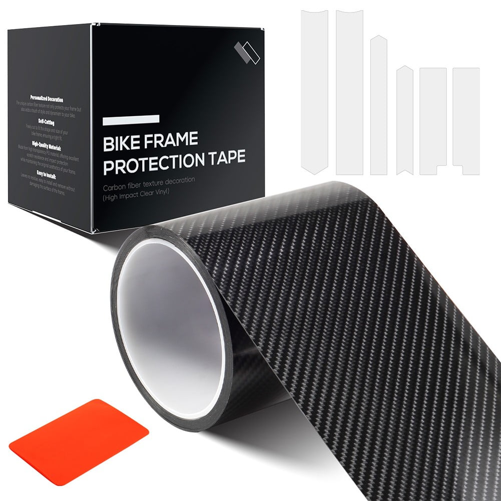 300cm Bike Frame Protection Tape Carbon Fiber Pattern Sticker PVC and PMMA - Walmart.com