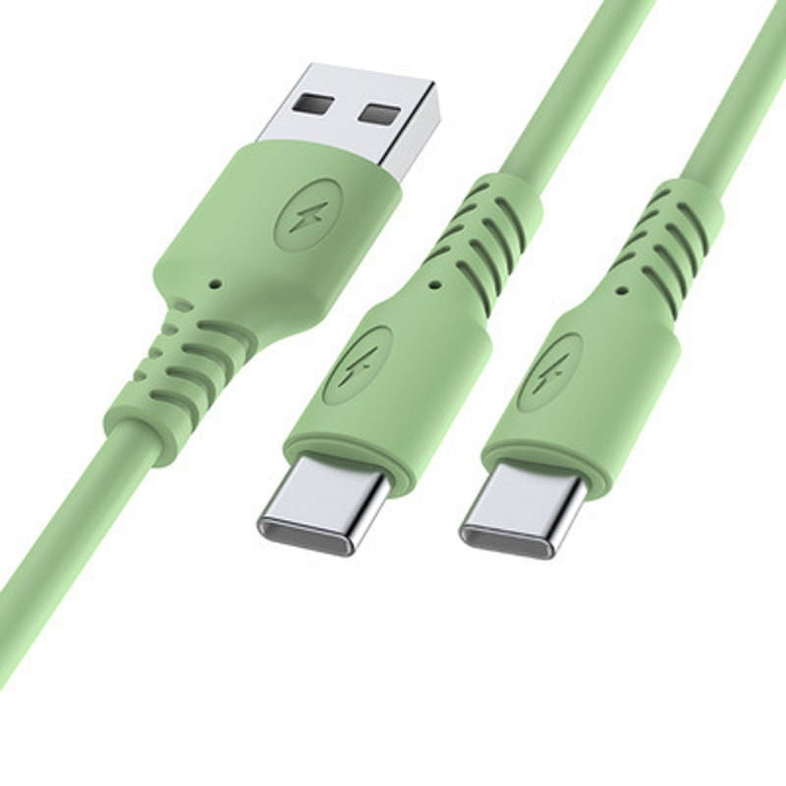 300cm USB Male To Dual Type C USB C Male Splitter Y Charging Cable Cord ...
