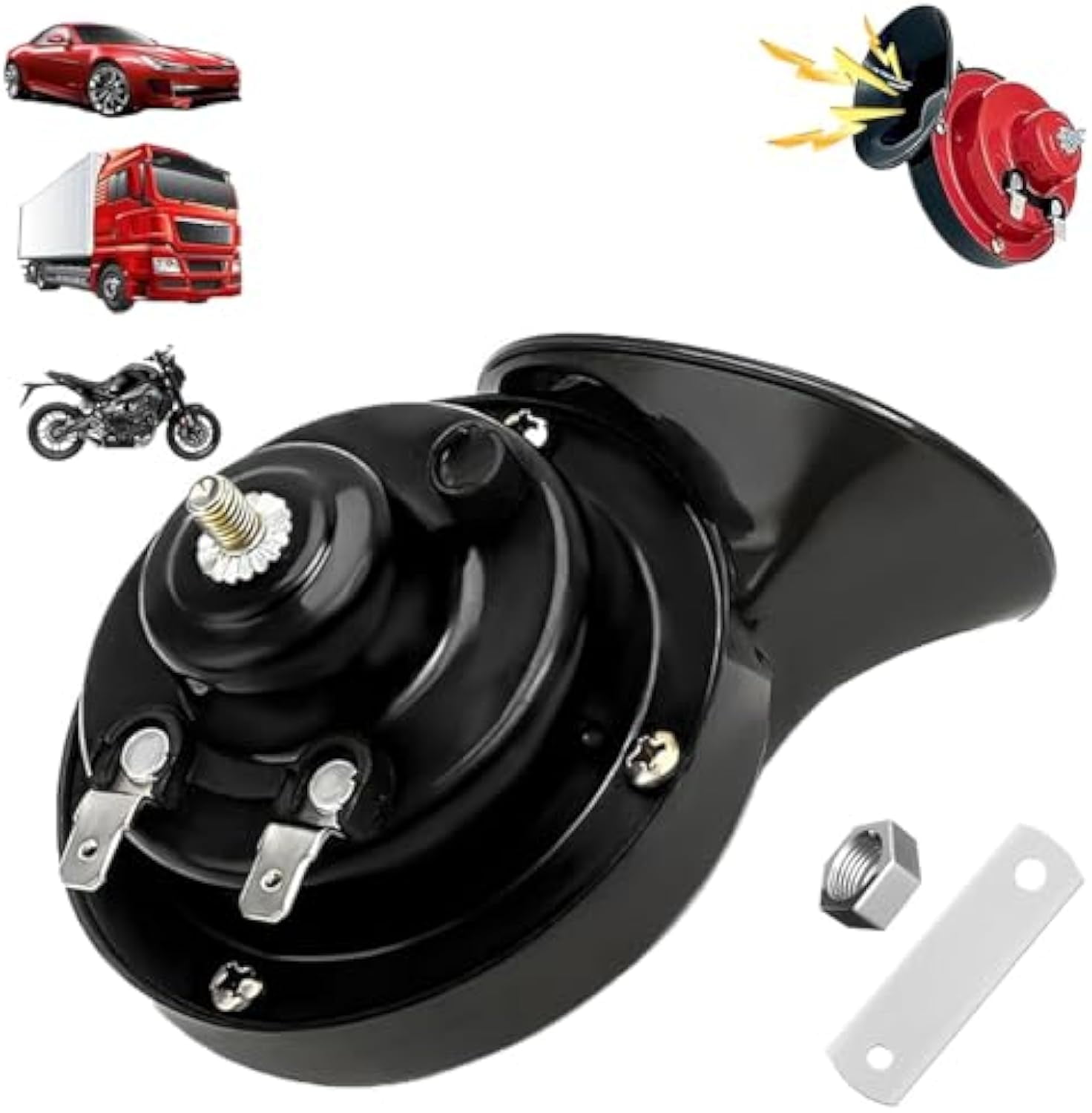 300db Train Horn for Trucks, Ruuvee Horn, 12v/24v Super Loud Waterproof ...