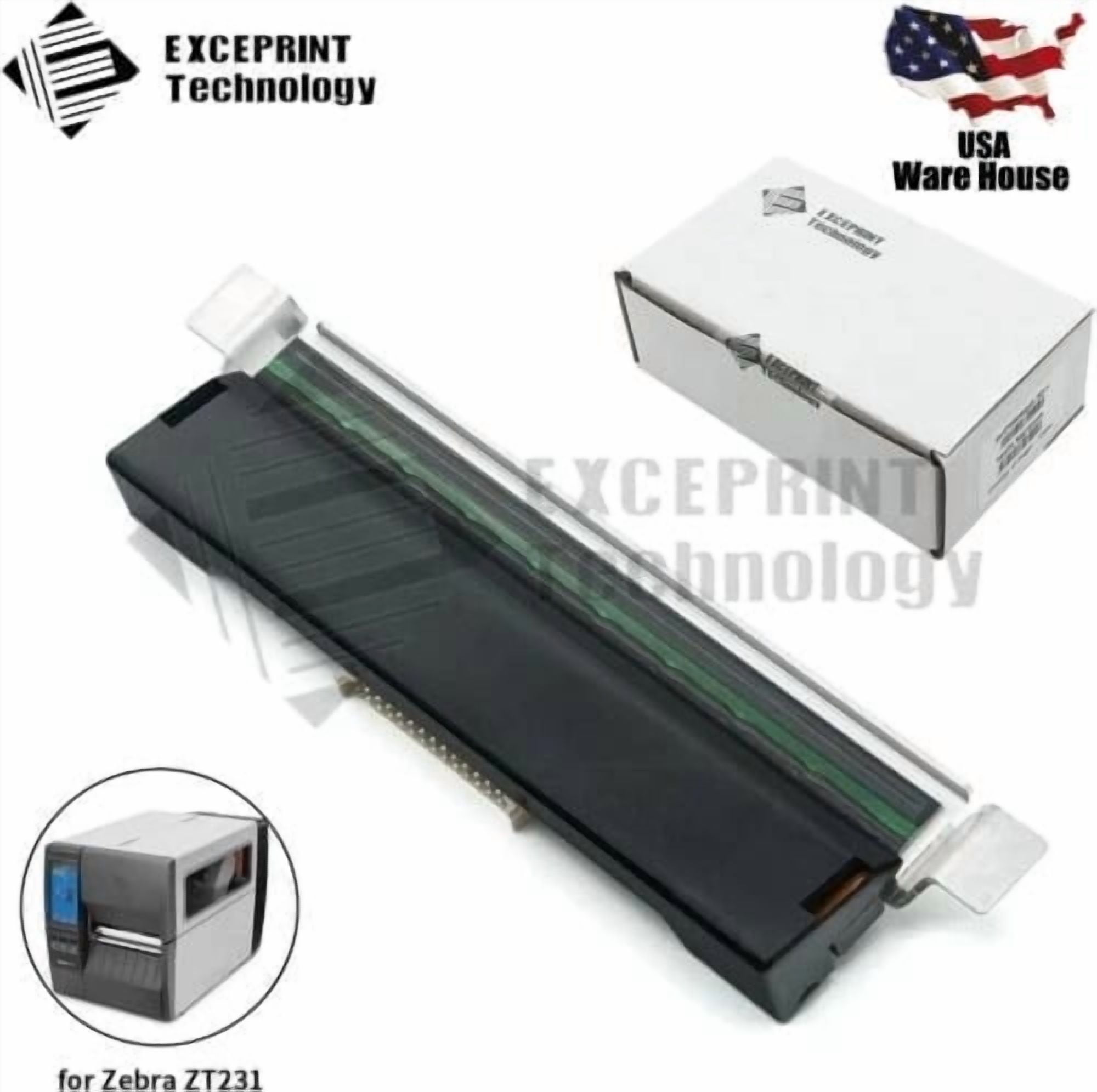 300dpi Printhead Replacement For Zebra ZT111 ZT211 ZT231 Printer ...