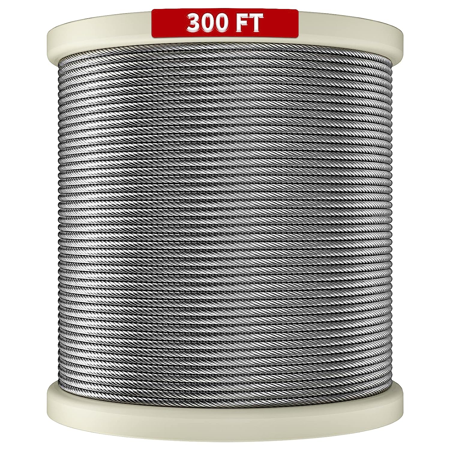 VEVOR 1/8" x 500ft Stainless Steel Wire Rope Cable,1x19 Steel Wire Rope ...