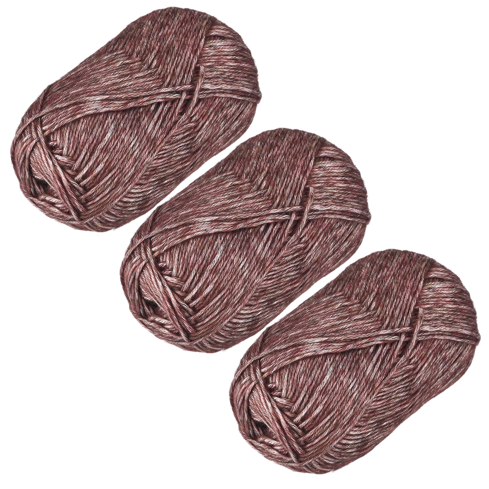 300g/ 10.6oz Cotton Sparkle Yarn, 3 Skeins Soft Crochet Yarns for ...