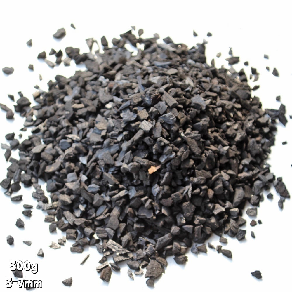 300g Horticultural Charcoal for Plants, 3-7mm Natural Earth Regulated Supplement for Potting ...