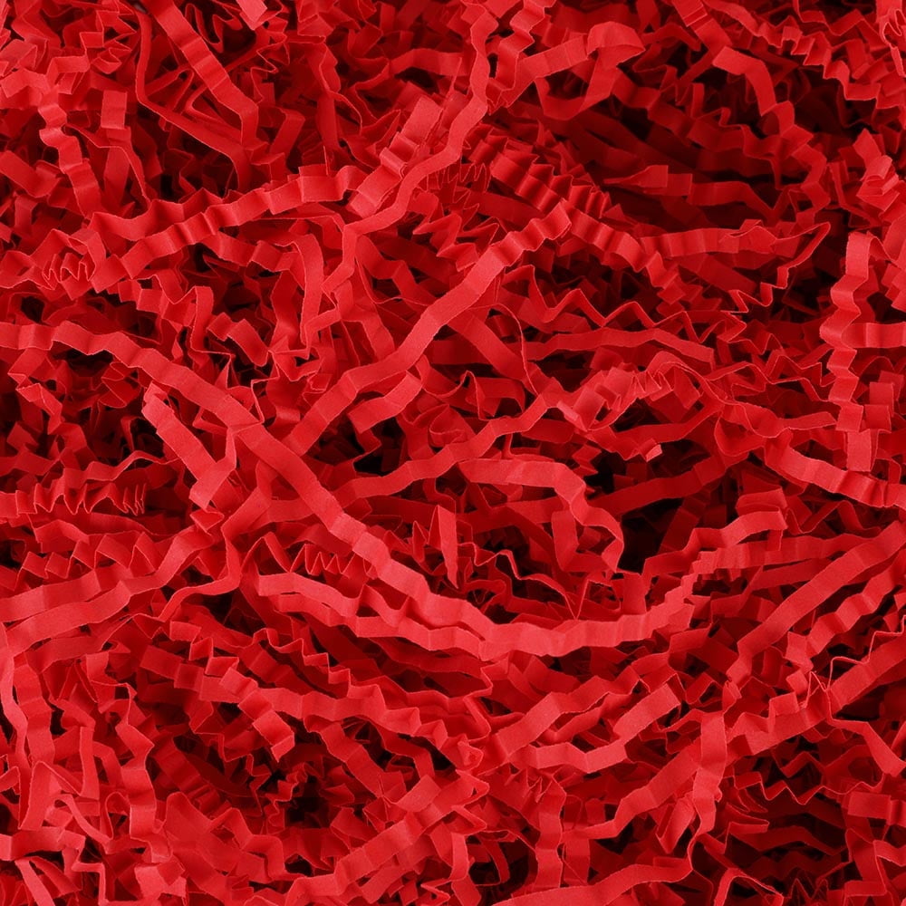300g Red Crinkle Cut Paper Shred Filler for Gift Wrapping & Basket ...