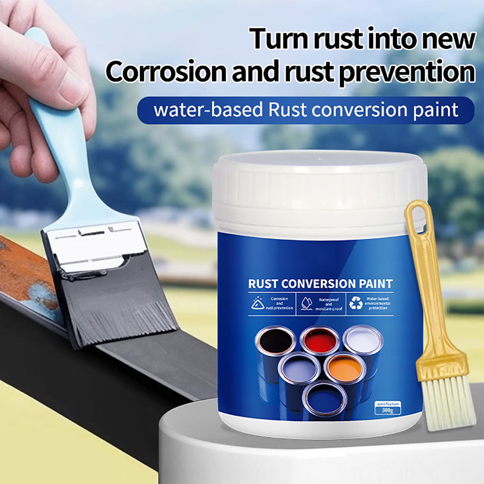 300g SShop Waterborne Rust Inhibitor Coating,Anti Rust Paint for Metal ...