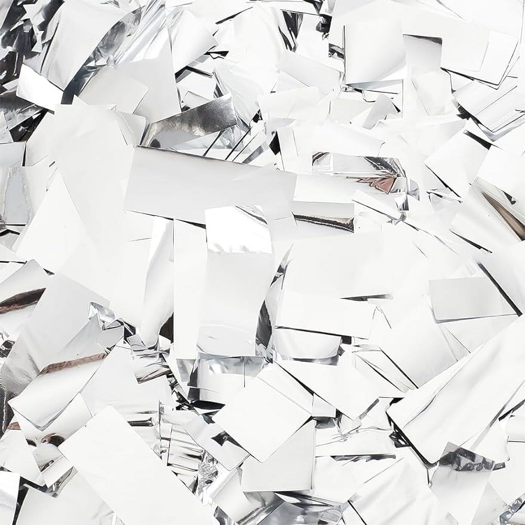 300g Silver Plastic Confetti Large Christmas Confetti Glitter 5x2mm ...