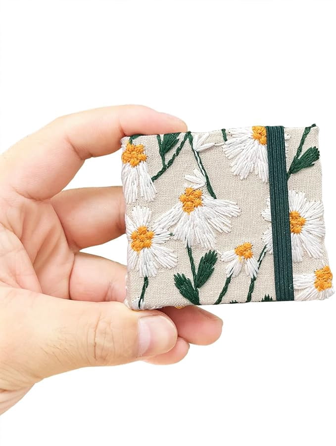 300gsm Mini Embroidery Cover Watercolor Sketchbook (2.6" x 2.4 ...