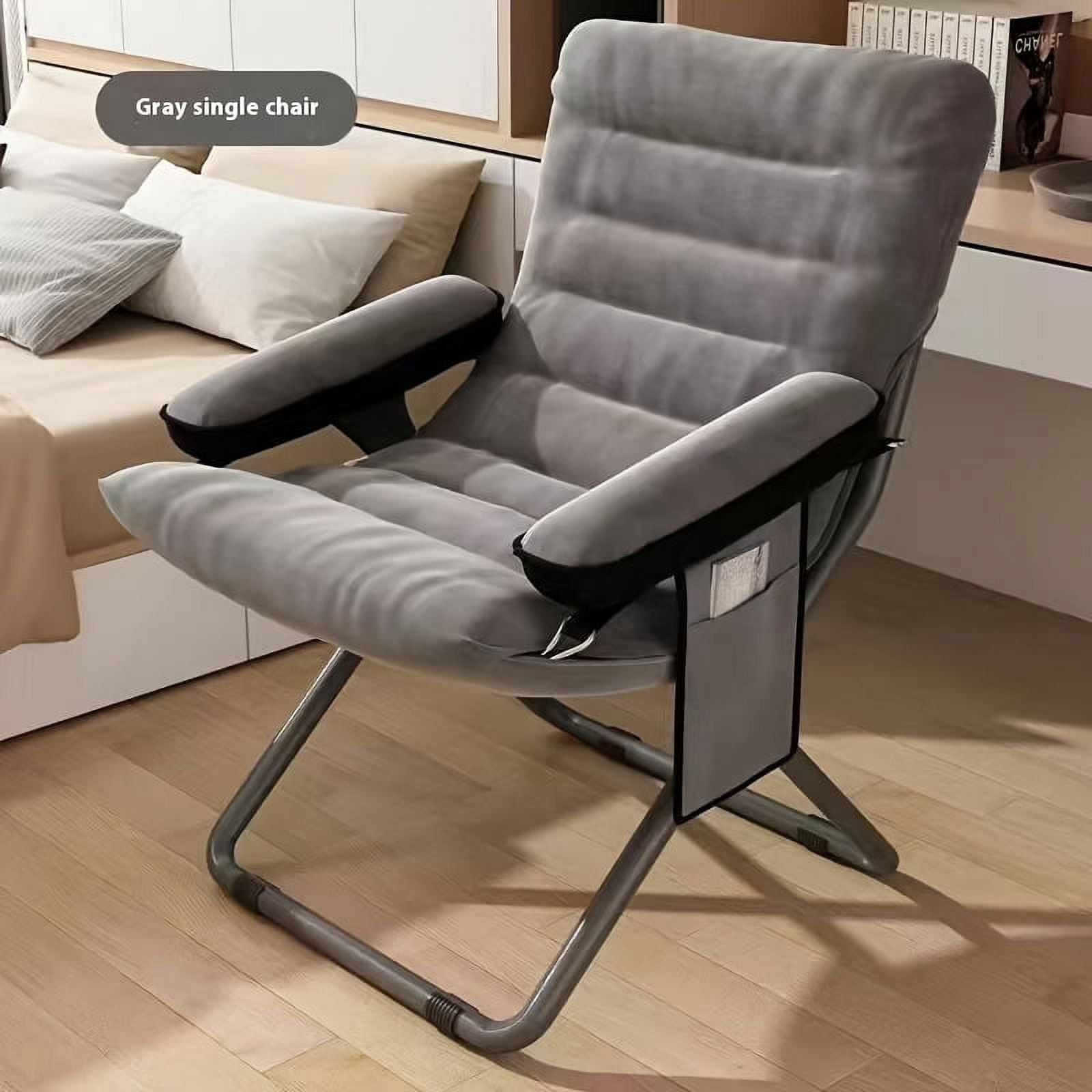 300lb Capacity Folding Moon Chair - Adjustable Lounge Chair with ...