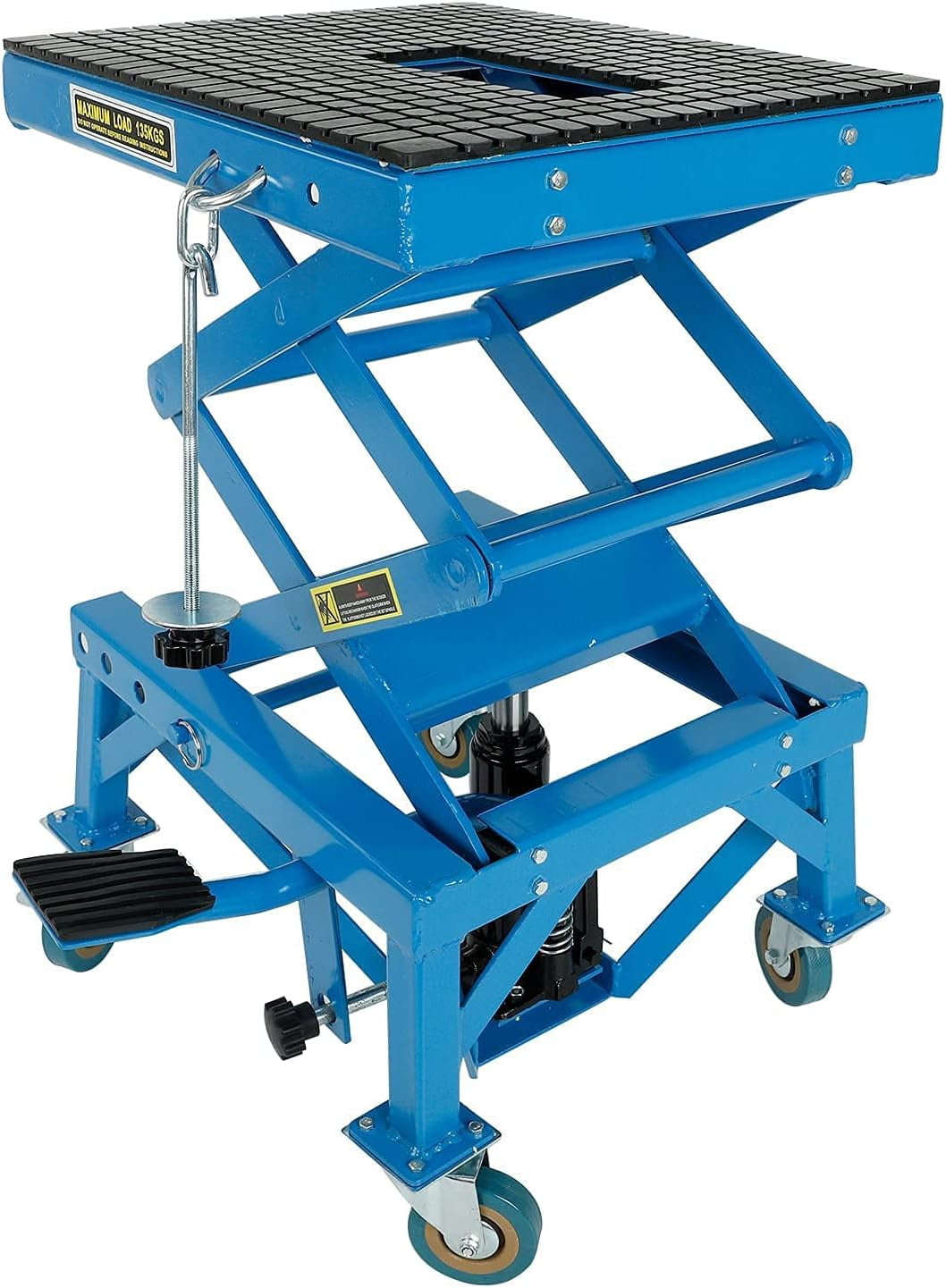 300lbs Heavy Duty Hydraulic Motorcycle Scissor Jack Lift with The Foot ...