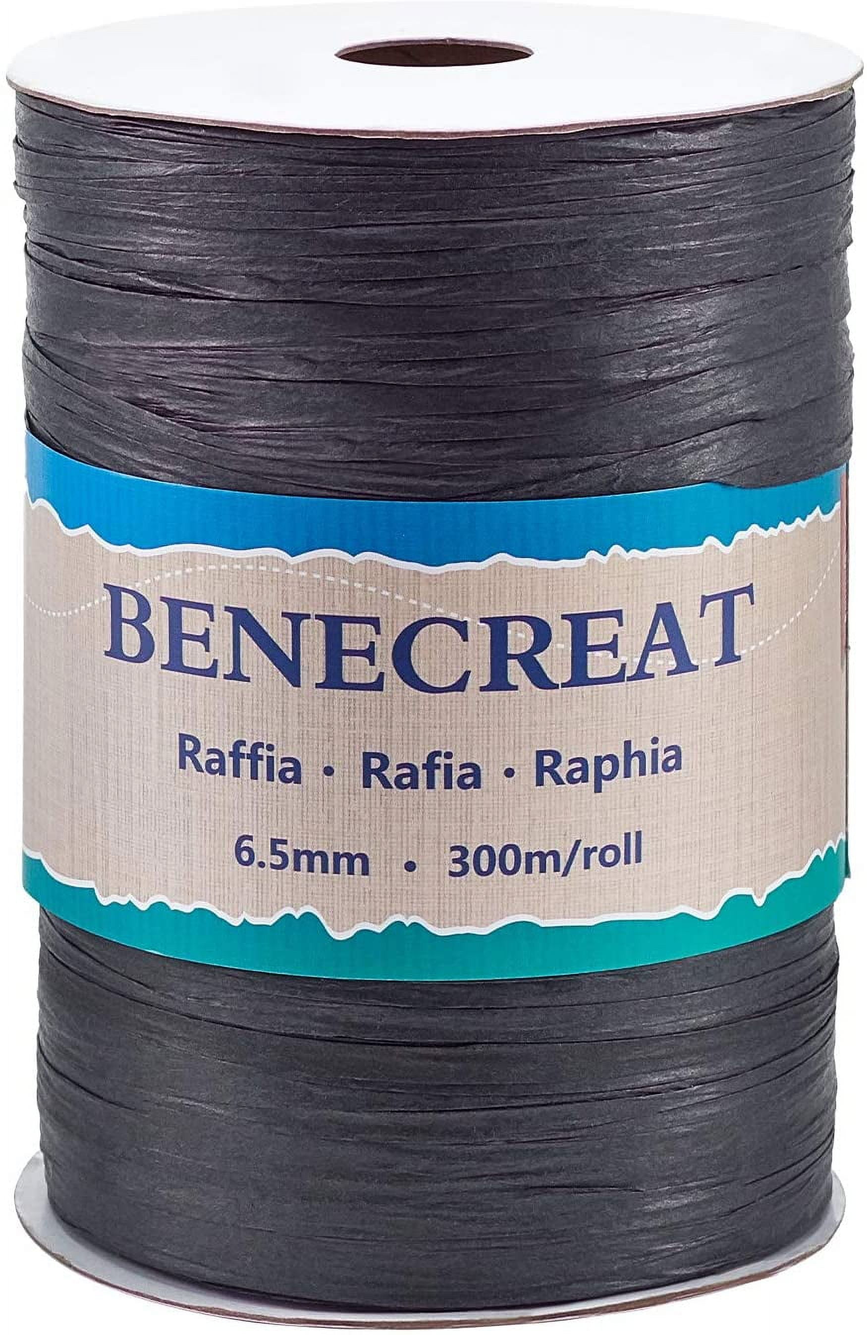 300m/328 Yards 6.5mm Wide Raffia Ribbon Raffia Paper Craft Ribbon ...