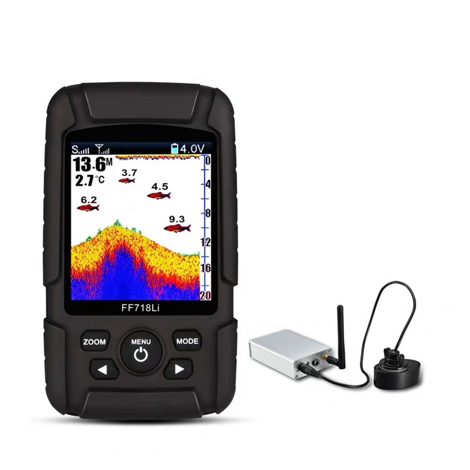 300m Wireless Fish Finder Sonar HD Detector Remotely Detect Outdoor ...