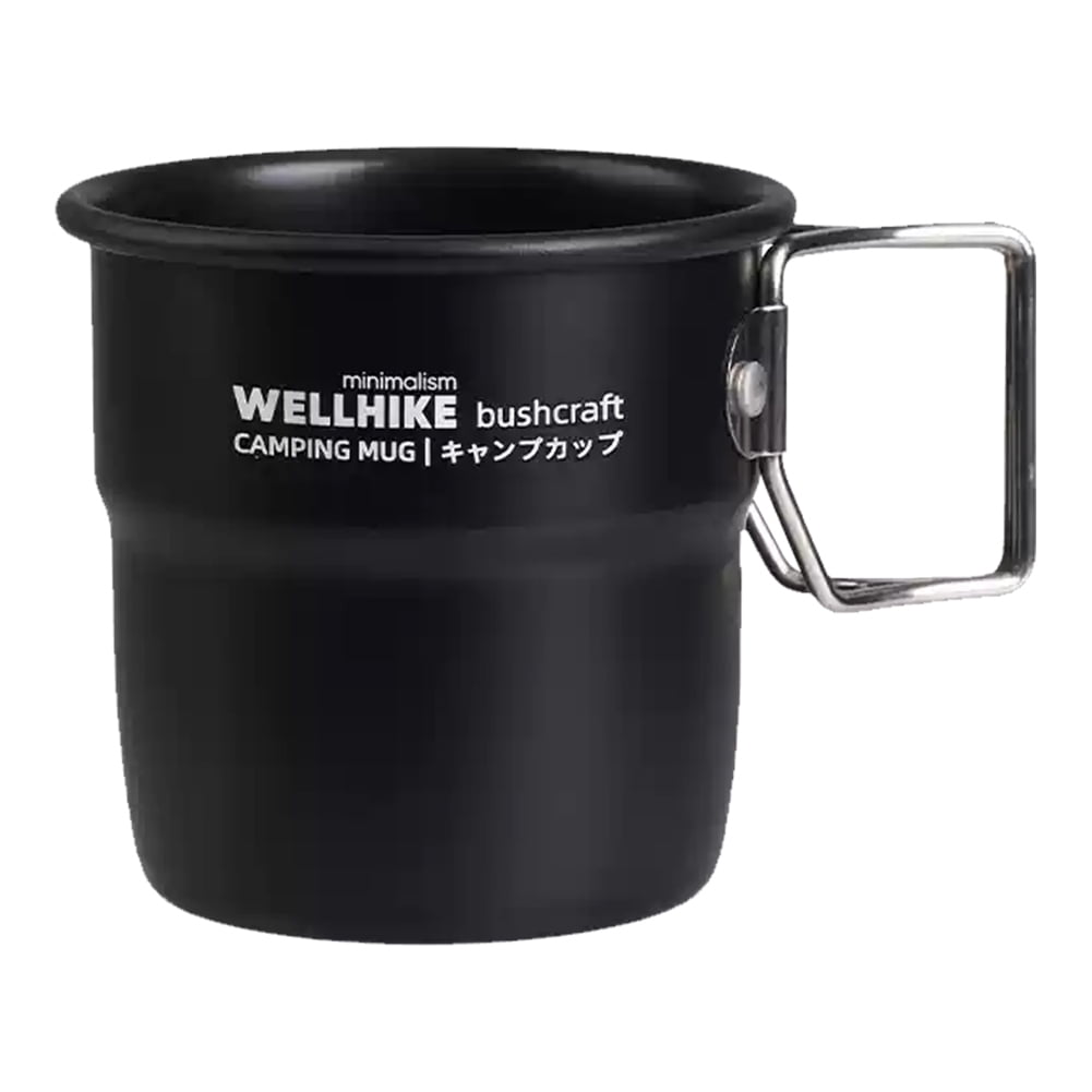 300ml Aluminum Alloy Camping Mug With Foldable Handle For Backpacking ...