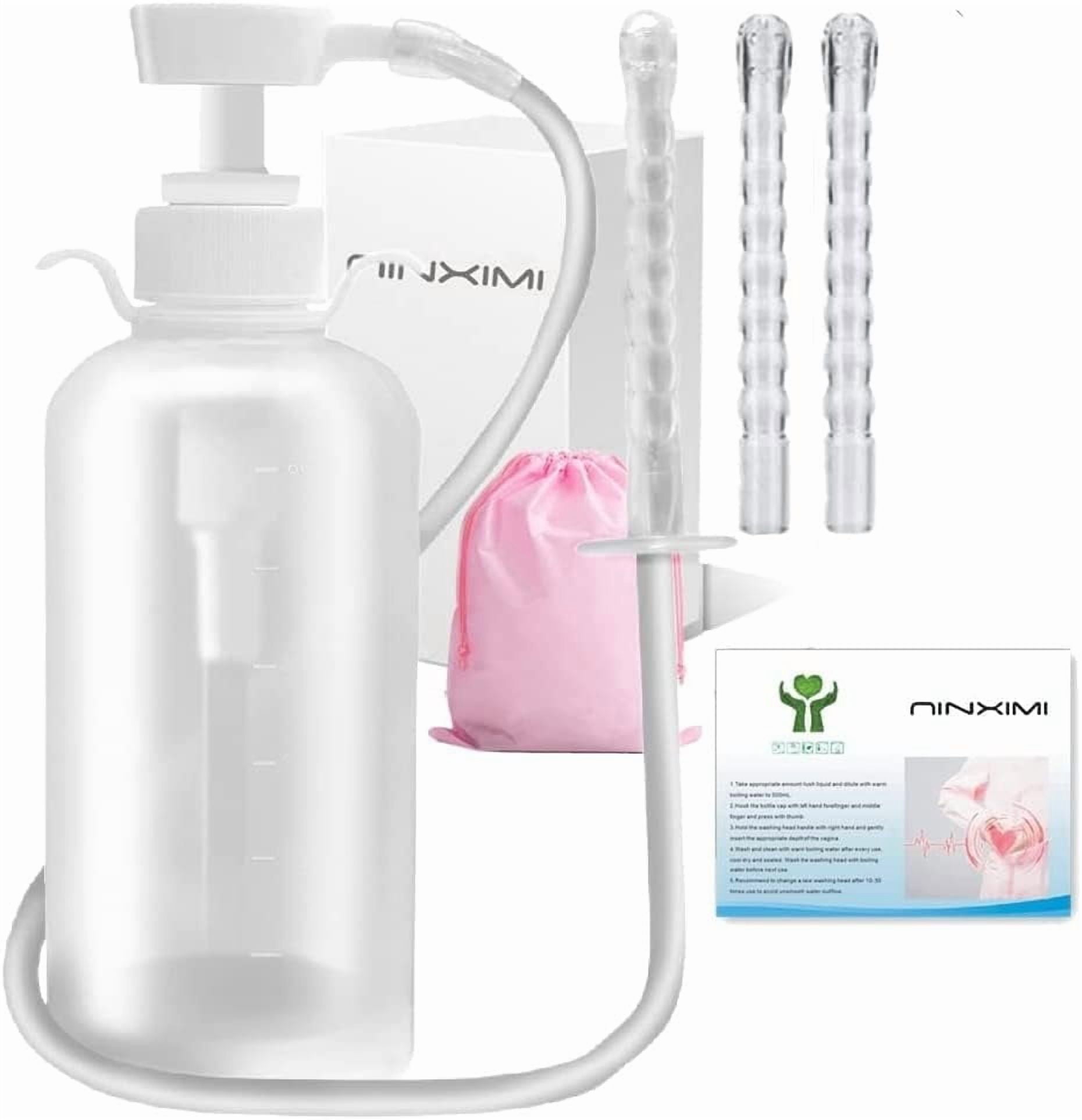 300ml Enema Kit Bottle Anti Back-Flow - Anal Douche with Syringe Handle ...