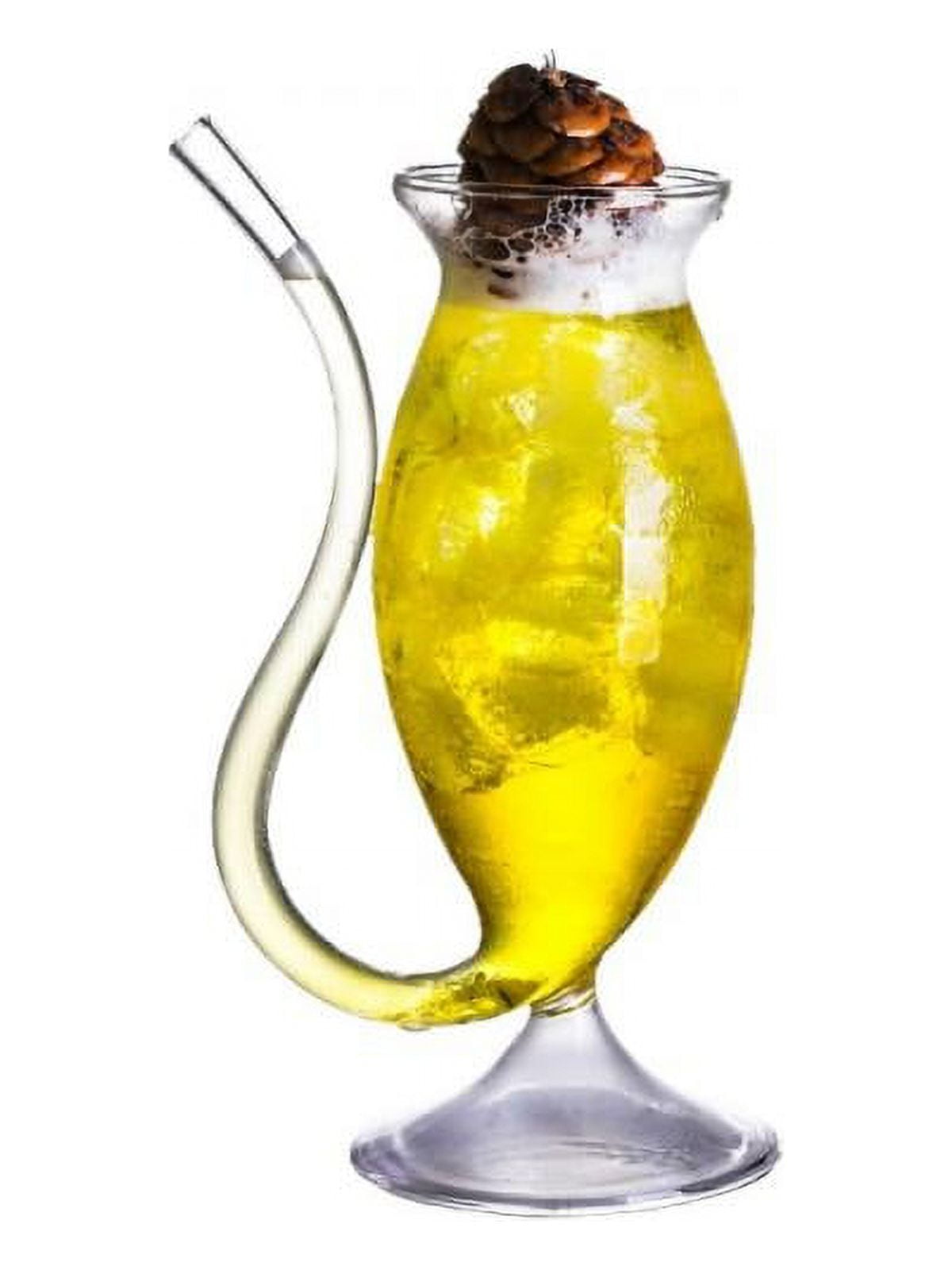 300ml Glass Red Wine Vampire Devil Cup Mug With Built in Drinking Tube ...