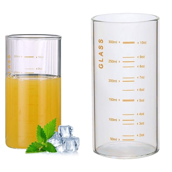 300ml Measuring Cup, High Borosilicate Glass Measuring Cup Shot Glass ...