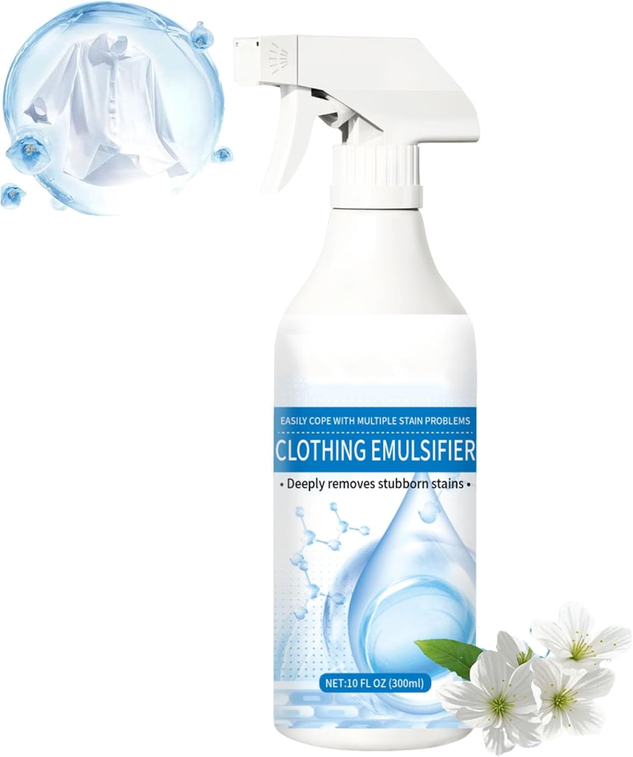 300ml Non-Ionic Clothing Emulsifier Stain Remover – Dry Clean Spray for ...