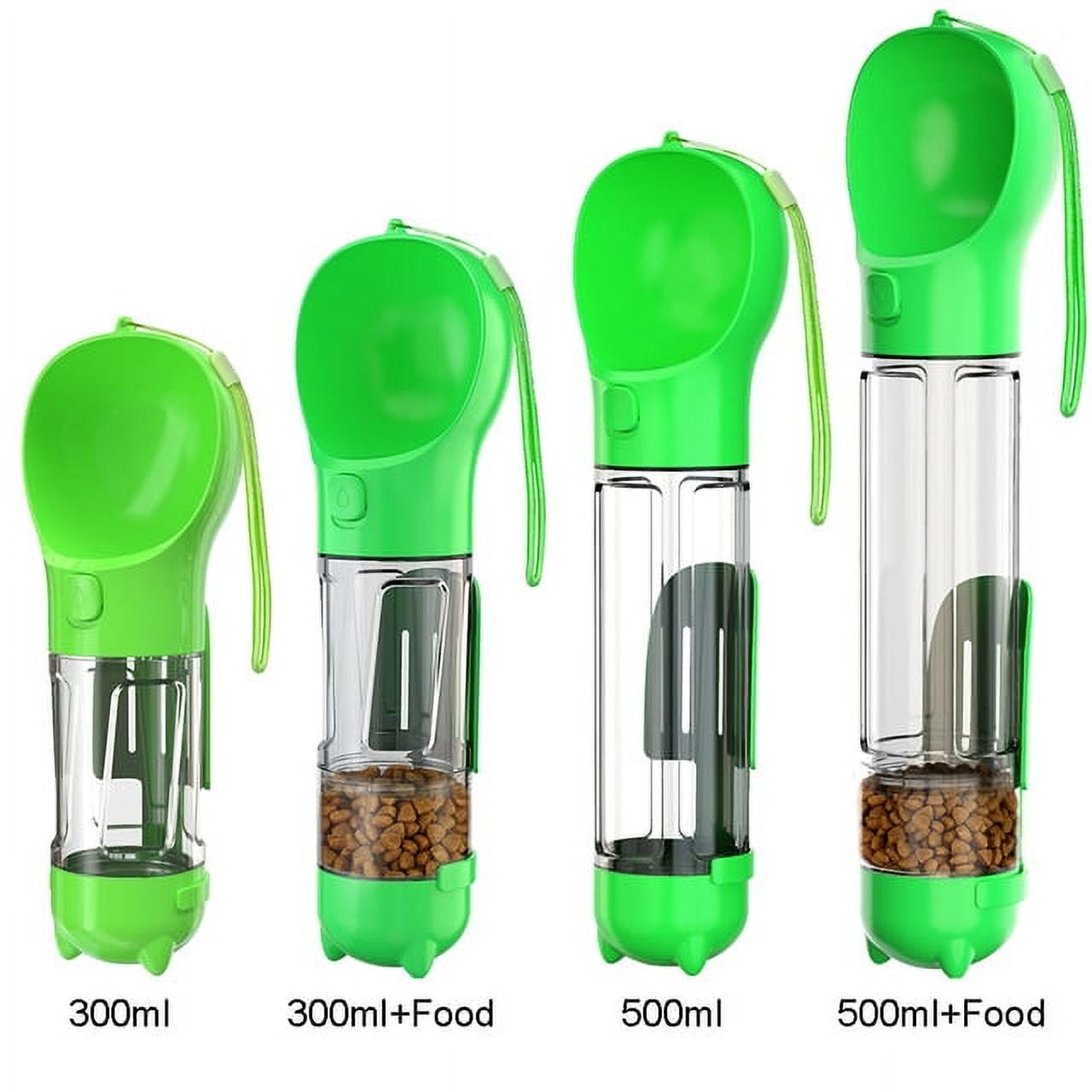 300ml Portable Multifunction Dog Water Bottle Food Feeder For Big Dogs ...