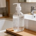 300ml Shower Gel Dispenser Bottle, Refillable Hand Soap Pump, Multi ...
