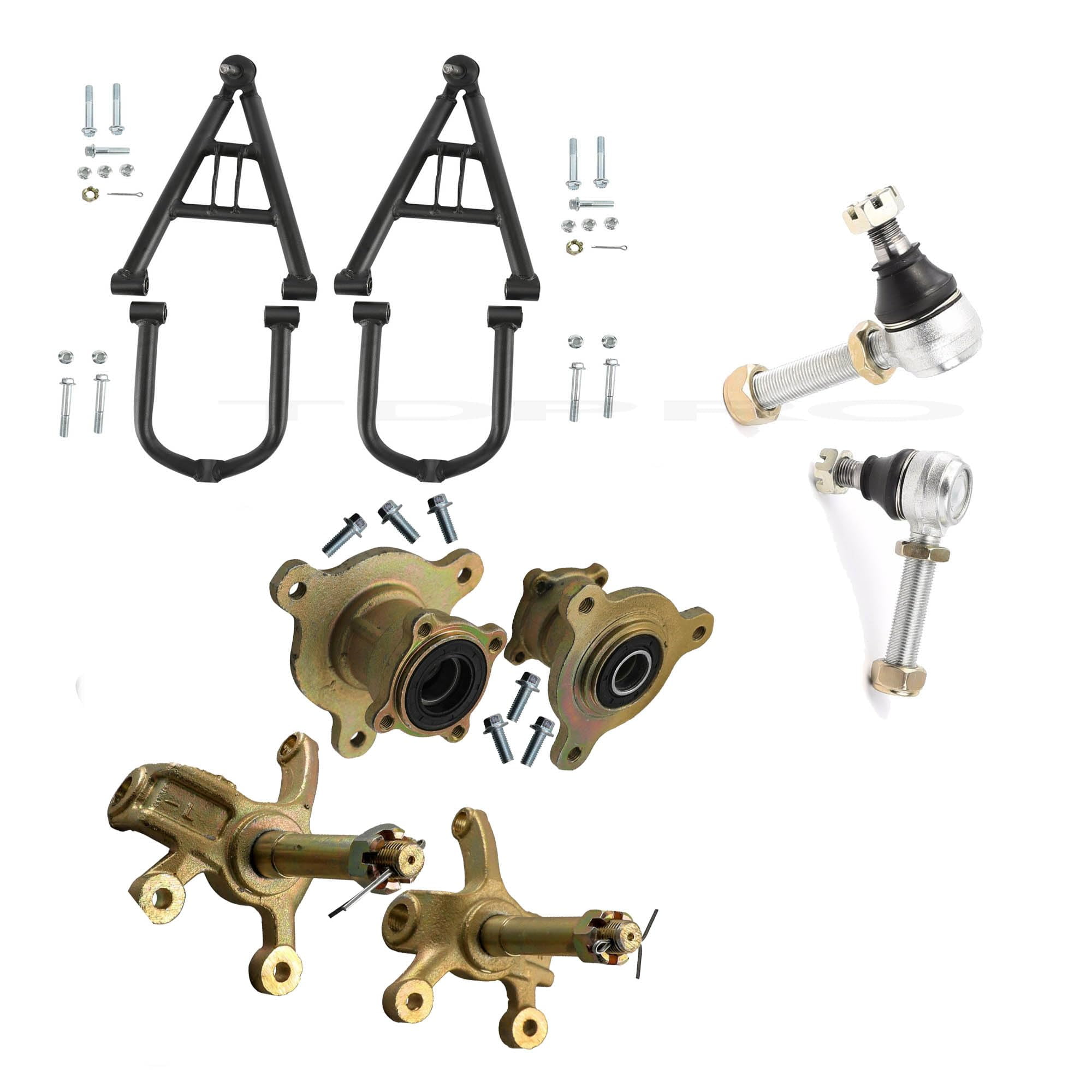 300mm 12" Front Suspension Upper/Lower Shock Swingarm Kit with Steering ...