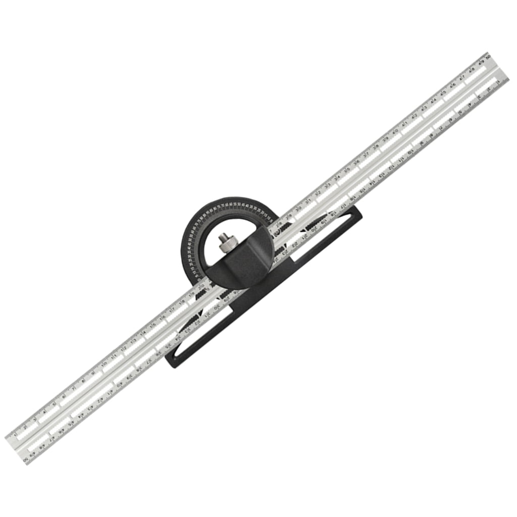 300mm/500mm Combination Measuring Square Ruler for Drafting Carpentry ...