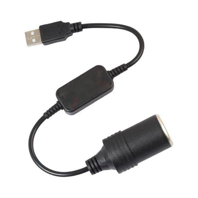300mm 5V 2A USB to 12V 1A Female Cig Socket Converter Charger Power ...