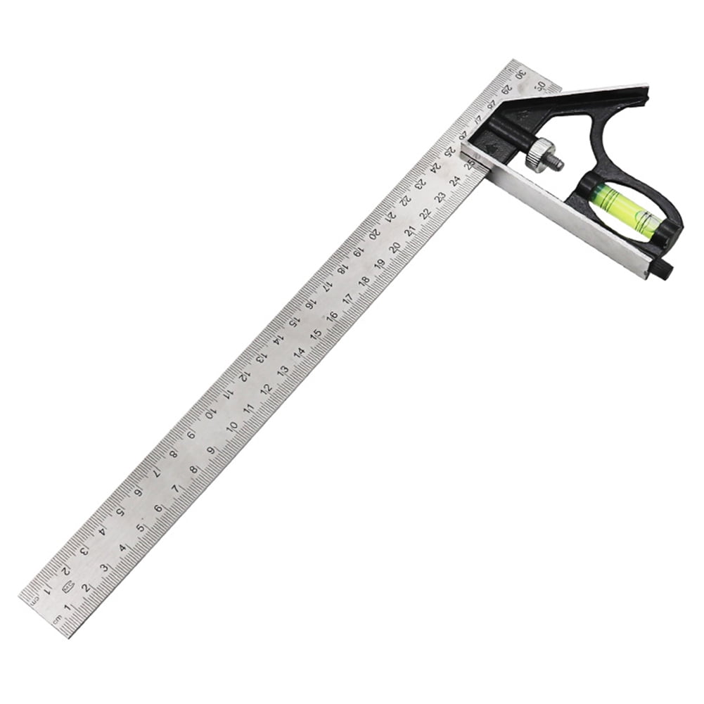 300mm Angle Ruler Built-in Spirit Level Multi-functional Stainless ...