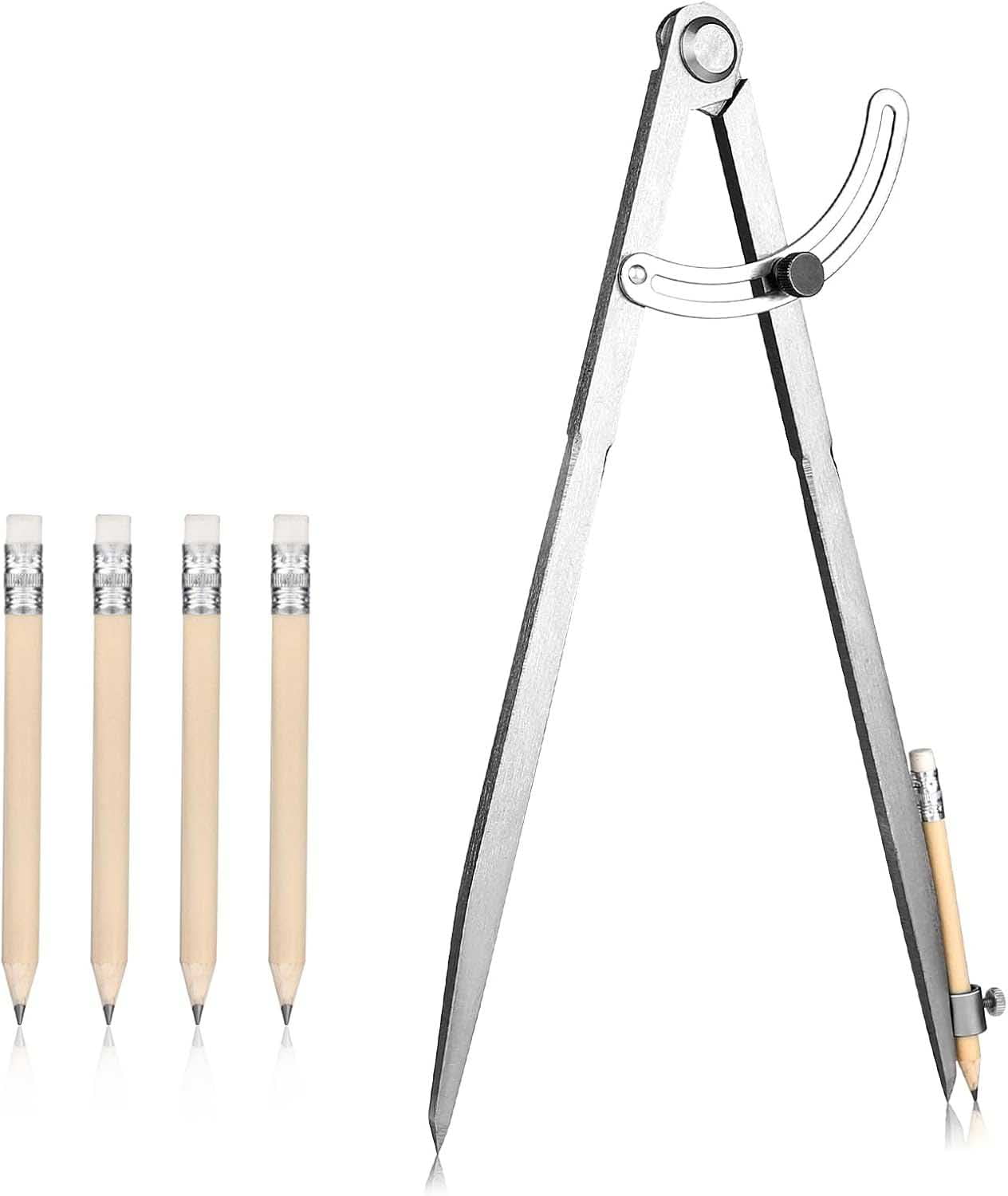 300mm Pointed Compass, Pencil Marking Compass with Pencil Holder for ...