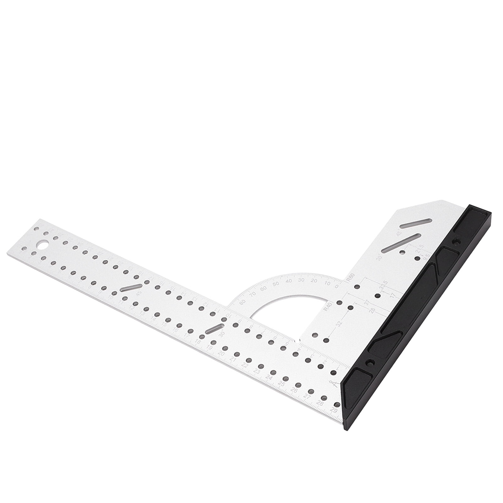 300mm Precision Aluminium Alloy Positioning Square,Clear Scale L Ruler ...