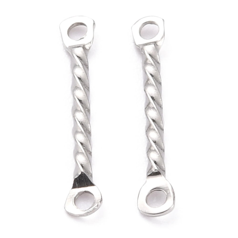 Tarnish Resistant 201 Stainless Steel Links Connectors Twist Bar Links ...