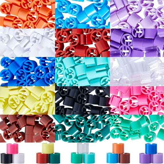 300pcs 15 Colors Hanger Size Markers Color Tags Plastic Clothes Hanger ...
