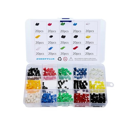 300pcs 2.54mm/2.0mm/1.27mm Mixed Jumper Caps Kit for Arduino Raspberry ...
