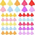 300pcs Assorted Colors Trumpet Flower Beads, Resin & Plastic, Center ...